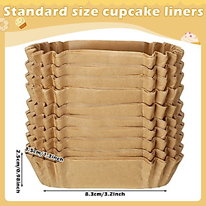 Mifoci 600 Pcs Oval Cupcake Papers Disposable Brownie Baking Cups Cake Loaf Pan Liners Boat Shaped Mini Muffin Cupcake Wrappers for Weddings Birthdays (Solid Style)