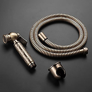 ZLOCYIVHE Bidet Handheld Water Sprayer Bidet Shower Head for Toilet Cloth Diaper Sprayer Kit with Hose Brass Cold Water Toilet Bidet Sprayer Wall Mount