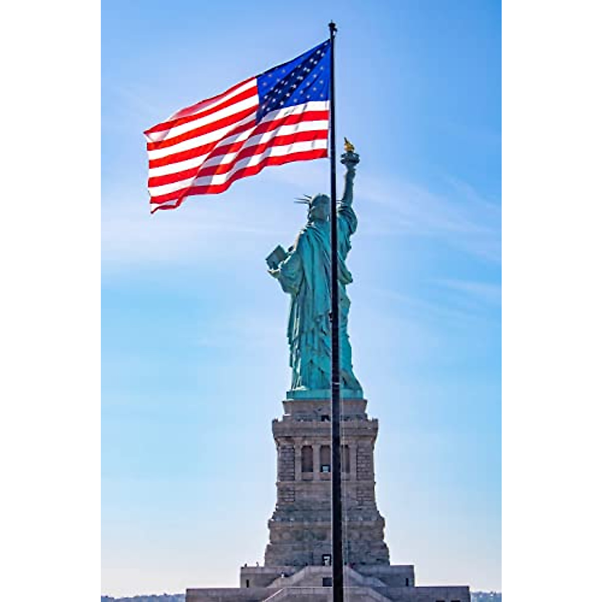 American Flag,3x5 ft 210D American Flag Outdoor The Strongest, Longest Lasting, 3x5 ft 210D. Embroidered Stars Sewn Stripes Brass Grommets Foot…