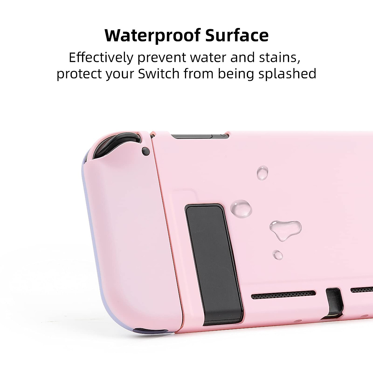 GeekShare Protective Case Slim Cover Case for Switch - Shock-Absorption and Anti-Scratch (Pink & Purple)