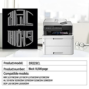 ETECHWORK Compatible DR223CL Drun Unit Replacement for Brother MFC L3770CDW L3710CW L3750CDW L3730CDW HL 3210CW 3230CDW 3270CDW 3230CDN 3290CDW DCP L3510CDW L3550CDW (Black,2-Pack)