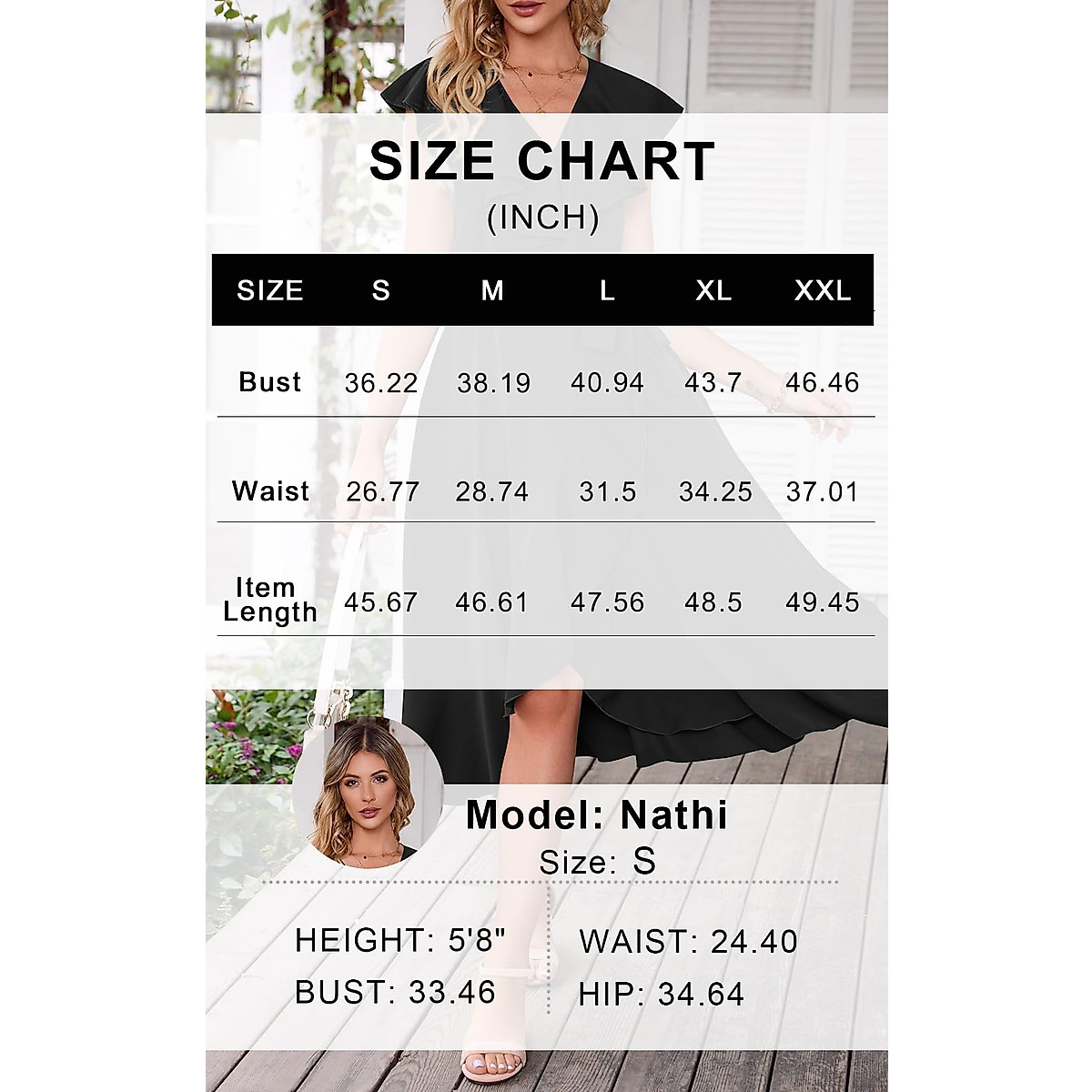 PRETTYGARDEN Women's Summer V Neck Ruffle Wrap Tie Maxi Dress Solid Color Flutter Sleeve Holiday Dresses for Women 2023 (Dark Green,Medium)