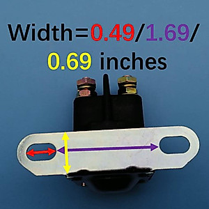 Tuzliufi Starter Solenoid Relay Compatible with 725-04439 725-04439A AM130365 AM132990 AM133094 AM138068 AM138497 GY00185 247288852 PGT9000 247203701 247374880 247889980 247889981 12V 4 Terminals Z403