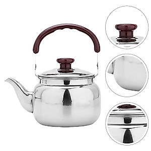LIFKOME 0.5 QT Whistling Tea Kettle for Stove Top Stainless Steel Whistling Tea Pots Classic Stovetop Kettle