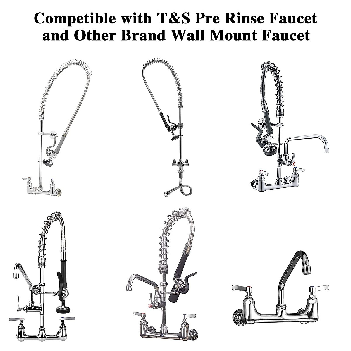 KWODE Brass Eterna Spindle Assembly Replacement Valve for Wall Mount Commercial Pre Rinse Faucet, Cold Side Lever Handle Faucet Stem Assembly Cartridge Faucet Valve, Blue