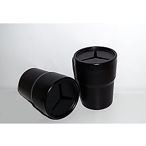 2 Pas Car Trash Can with Lid,Mini Car Trash Bin,Mini Auto Garbage Can Multipurpose Trash Can for Car, Home, Office, Kitchen, Bedroom, Black