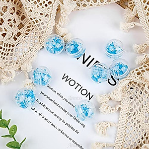 AUEAR, 50 Pack Translucent Small Round Capsules 1.1 Inch Vending Machine Capsules Empty Plastic Gumball Machine Containers for Party Favor Prize