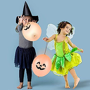 ArtCreativity Halloween Party favors Trick Jack-O-Lantern Punch Balls, Set of 12, Durable Latex Balloons with Rubber Bands Attached, Great for Treat Party Favors, Goodie Bag Fillers for Kids