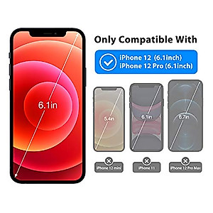 Mkeke Compatible with iPhone 12 Case/Compatible with iPhone 12 Pro Case, Clear Shockproof Protective Phone Cases Slim Thin Cover for iPhone 12/12 Pro 6.1 inch Released in 2020
