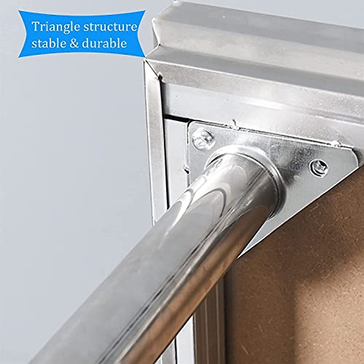 Commercial Kitchen Work Catering Table, Commercial Kitchen Table Stainless Steel Work Table Utility Worktable with Double Under Shelf Heavy Duty Food Prep Workbench (Size : 100x60x80cm)