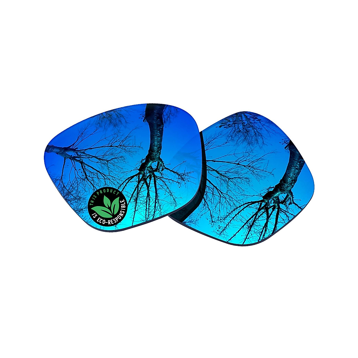 Raydi Polycarbonate Replacement Lenses for Bose Alto M/L BDM0006 Sunglasses - Ice Blue Mirror - Polarized