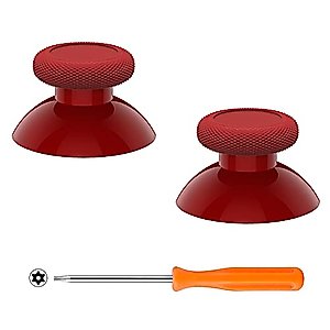 eXtremeRate Carmine Red Replacement Thumbsticks for for Xbox Series X/S Controller, for Xbox One Standard Controller Analog Stick, Custom Joystick for Xbox One X/S, for Xbox One Elite Controller