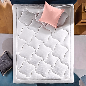 ZINUS 12 Inch Cloud Memory Foam Mattress, Full, Fiberglass Free, Pressure Relieving, Mattress in A Box, CertiPUR-US Certified, White