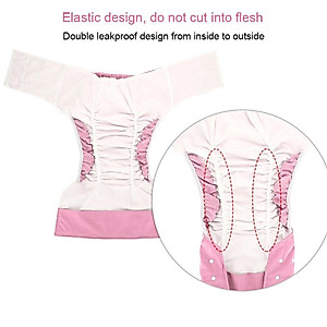 Washable Reusable Adult Diapers, Adult Enuresis Diapers Dual Opening Incontinence Care Pocket, Home Adjustable and Waterproof Bath Diapers(#3)