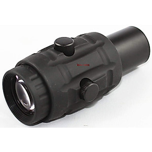Vector Optics Rubber Armored 3X Magnifier Holographic Red Dot Sight Scope Flip to Side QD Weaver Mount Color Black