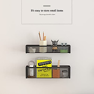 AMOOSON Over The Door Hooks Organizer Hanger, Coat Hooks Towel Rack with 2 Mesh Basket 5 Hooks Hanging Storage Spice Rack for Bathroom Bedroom Kitchen Over The Door Storage Organizer, Black