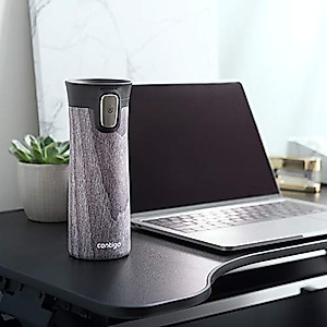 Contigo Pinnacle Vacuum-Insulated Stainless Steel Travel Mug with Spill-Proof Lid, Reusable Coffee Cup or Water Bottle with Leak-Proof Lid, Keeps Drinks Hot or Cold for Hours, 14oz Twilight Shell