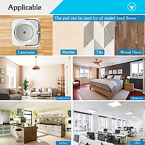 Extolife 8 Pack M6 Mopping Wet Pads for iRobot Braava Jet m6 (6110) (6012) (6112) (6113) Ultimate Robot Mop, Washable and Reusable Microfiber Deep Clean Wet Pads