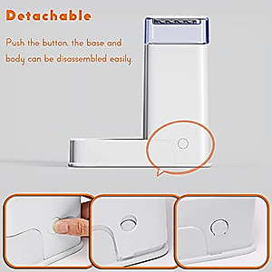 Automatic Cat Feeder and Water Dispenser in Set 2 Packs 1 Gallon for Small Medium Big Dog Pets Puppy Kitten (White)