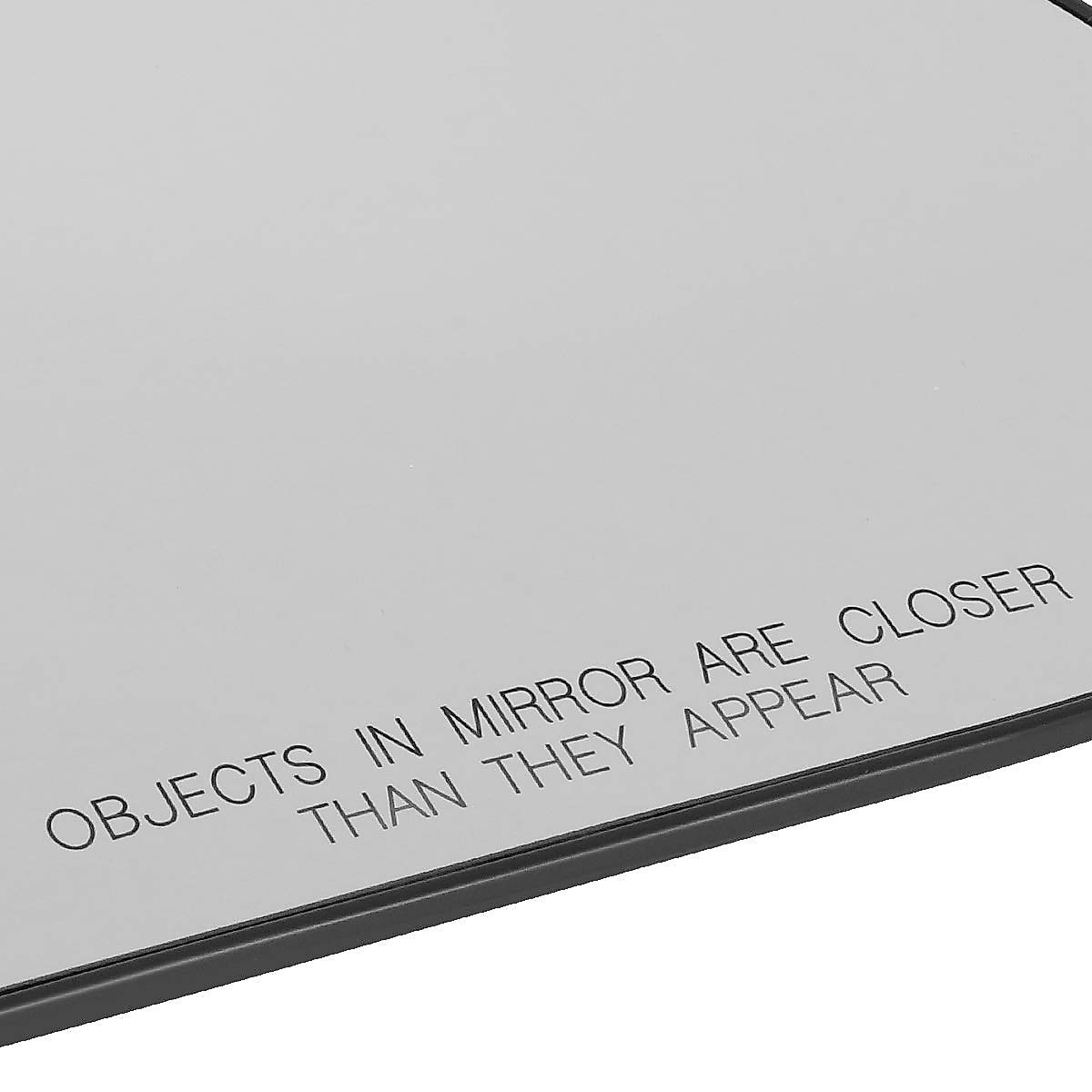 DNA MOTORING SMP-061-R Factory OE Style Right/Passenger Side Door Rear View Mirror Glass Lens w/Heater [Compatible with 07-14 Escalade / 07-13 Avalanche / 07-13 Silverado / 07-14 Suburban]