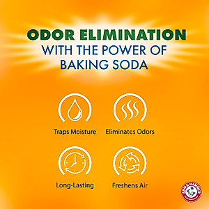 Arm & Hammer Essentials Hanging Moisture Absorber and Odor Eliminator, 17.5 oz., 3 Pack, Fragrance Free, Moisture Absorbers for Closets, Laundry Rooms and Bedrooms, Long-Lasting Freshness