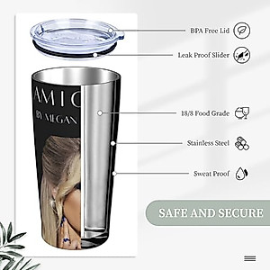 LAZHANG Megan Music Moroney Stainless Steel Insulated Car Sippy Cup With Lid Travel Mug for Cold Hot 20 oz
