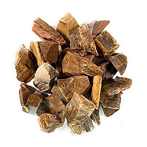Hypnotic Gems Materials: 1 lb Bulk Rough Petrified Wood Stones from Madagascar - Raw Natural Crystals for Cabbing, Cutting, Lapidary, Tumbling, Polishing, Wire Wrapping, Wicca & Reiki Crystal Healing