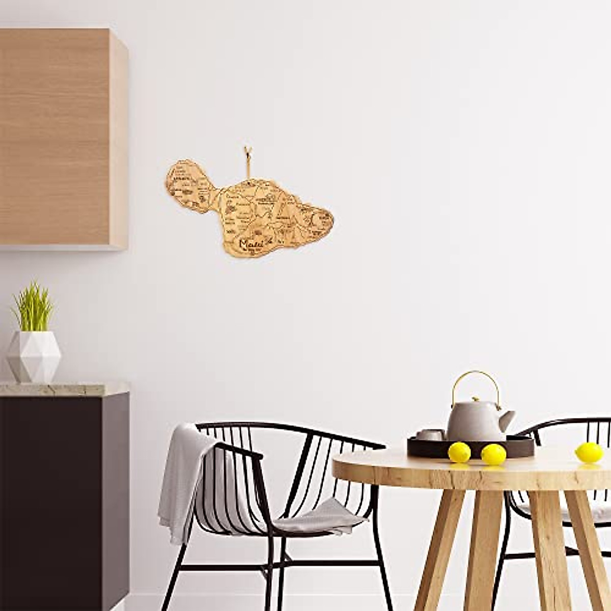 Totally Bamboo Destination Maui Serving and Cutting Board, Includes Hang Tie for Wall Display