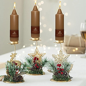 4 PCS Short Taper Candles Brown Candle Tapers Candle Sticks 5 inch for Dinner Household Wedding Party Home Décor Candles