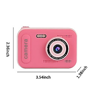 Children's Digital Camera, 2.4 in IPS High-Definition Front and Rear Dual-Camera for Photography Shake-Proof and Fall Proof Game Sports Kids SLR Camera Kids Gift