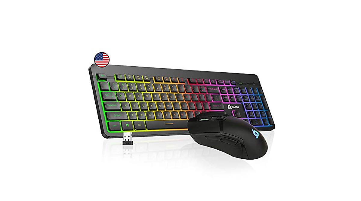 KLIM Tandem Wireless Gaming Keyboard & Mouse Combo