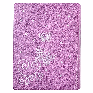 ESV Holy Bible, My Creative Bible For Girls, Hardcover w/Ribbon Marker, Illustrated Coloring, Journaling and Devotional Bible, English Standard Version, Purple Glitter