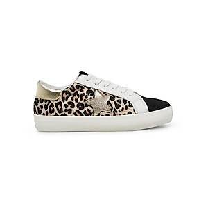 Steve Madden Women's Starling Sneaker, Black/Leopard, 7.5