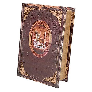 Garneck Box Bible Storage Box Para Mesa De Secret Book Safe Box Christmas Gift Box Fake Books Xmas Bible Ornament Wood Bible Box Wood Bible Case Office Wood Wooden Props