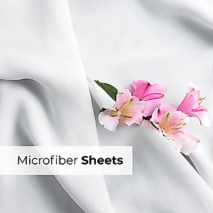 Extra Deep King Sheet Set - 6 Piece Breathable & Cooling Sheets - Hotel Luxury Bed Sheets Set - Easy & Secure Fit - Soft, Wrinkle Free & Comfy Sheets Set - White Sheet Set w/Extra Deep Pockets
