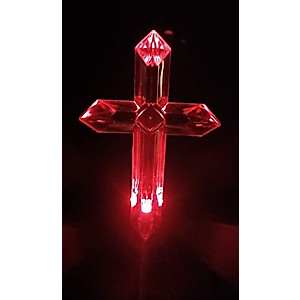 Starry Illuminate 1 PCS Solar Color Changing Big Cross Style Garden Stake Light