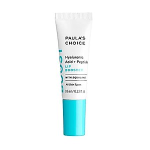 Paula's Choice BOOST Hyaluronic Acid + Peptide Lip Booster, Hydrating Treatment for Lip Volume, Loss of Firmness & Fine Lines, with Squalane, Fragrance-free & Paraben-free.33 Fluid Ounces