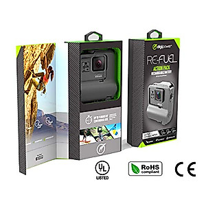 Re-Fuel 9Hr ActionPack Extended Battery (RF-6H50) for GoPro | Compatible with HERO7 Black, HERO6 Black, HERO5 Black & Hero Recording Cameras | IP68 Waterproof & Dust Proof | All-Weather