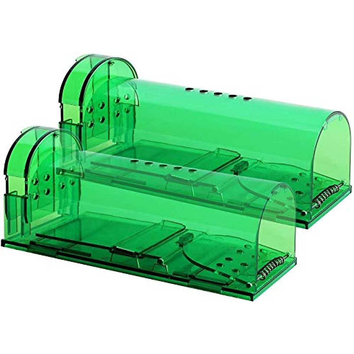JM Traps 2019 New Upgraded Humane Mouse Trap, Easy to Set, Reusable, for Small Rodents,Pets Hamsters/Moles/Voles, Kids/Pet Safe