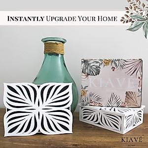 Kiavé Doorbell Chime Cover Only - Wood Doorbell Cover Box, Modern Tropical Design, Decorative Door Bell Chime Covers, Instantly Upgrade Your Home, Universal Fit, All Hardware Included, (Standard)…