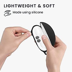 kwmobile Case Compatible with Huawei Freebuds 5i Case - Silicone Cover Holder for Earbuds - Black