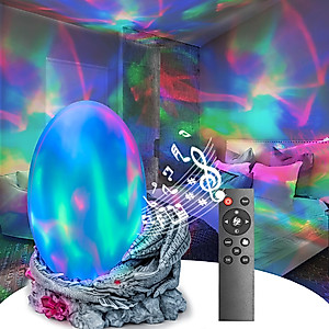 YOYEE Dragon Egg Lamp, Nebula Night Light, Nice Christmas Gifts, Music Speaker and White Noise Machine. Mood Ambiance Lighting for Gaming Desk Decor. Aesthetic Dragon Decor