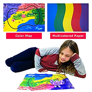 MUKIKIM Kool Kreepers - Color Tracer Chameleon. Inductive STEAM Toy for 3+ Year Old Girls & Boys. Follow Line + 5 LED Changing Colors/Sounds Lizard Toy for Kids