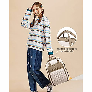 LOVEVOOK Laptop Backpack for Women, Stylish Backpack Purse with USB Port for Travel Work Commuter, Lightweight Casual Daypacks, Nurse Teacher Computer Bag, College Bookbag, Fit 15.6" Laptop