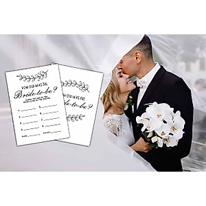 Bridal Shower Games, How Old was The Bride to Be Bridal Shower Games for Bridal Shower Bachelorette Party, Wedding Engagement Party, Set of 30 Game Cards (B03)