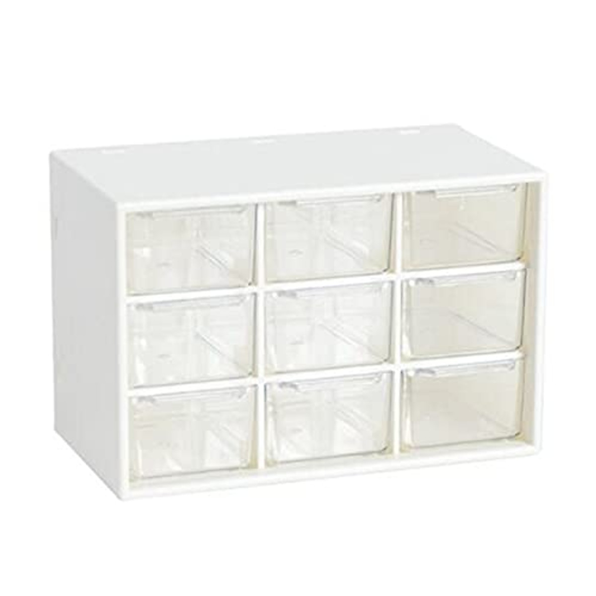 ReachTop Desk Craft Organizer Storage with Removable Mini 9 Drawers Holder for Office Home Collection Caddy Small Belongings Art Craft, Wall Mounted, White