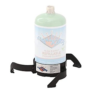Flame King Spider Base for 1lb Propane Cylinder, Black (YSNSB1LB)