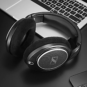 Gvoears HD598 Ear Pads Cushions for Sennheiser HD598 HD598 Cs HD598SE HD 598 SR HD518 HD558 HD595 HD599 HD569 HD579 HD560s Headphones Earpads,Headset Ear Cushions Earmuffs Comfort Black Dense Velvet