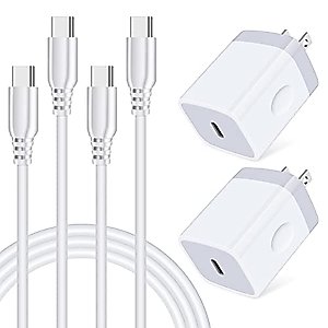 USB C Fast Wall Charger Box Pixel 7 6 Charger for Google Pixel 7 Pro 6a 6 Pro 5a 5 4a 4 XL 3a 3XL 2,Samsung Galaxy S23,A53,A13 5G,S22 Ultra,S21,S20,Z Flip 3,20W PD Power Adapter+6ft Type C to C Cable