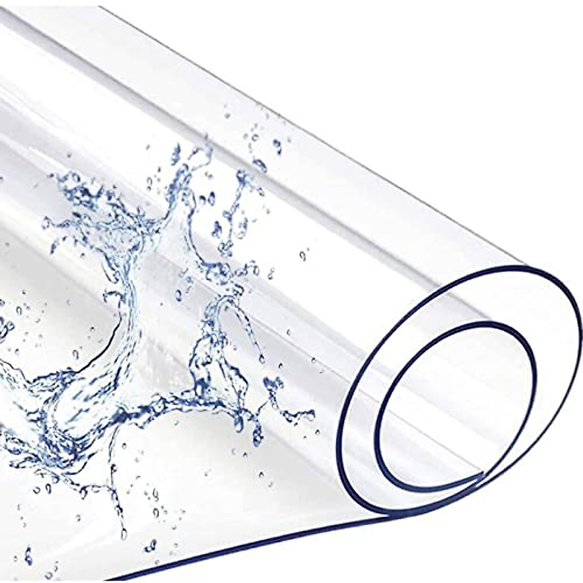 Clear PVC Desk Chair Mat Office Chair Mat for Hard Floors,Non-Slip Office Chair Mat Desk Pads Mat,Transparent Waterproof Chair Mat for Hardwood Floor Carpet,1mm Thick-70/90/110/130/150cm wide, 100-280